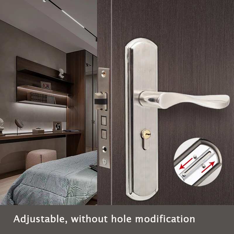 Apartment-Room-Wood-Door-Lock-Set-House-Anti-theft-House-Interior-Door ...