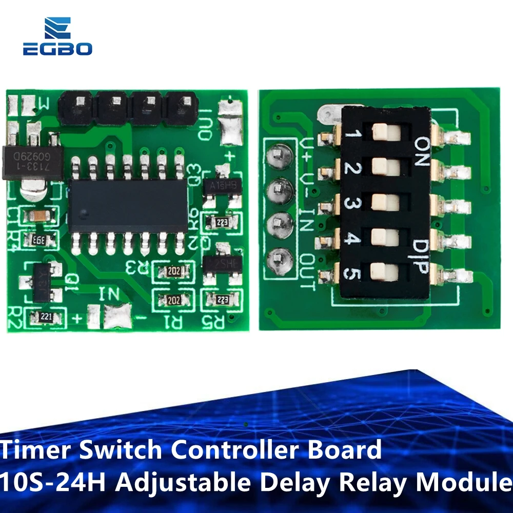 Timer-Switch-Controller-Board-10S-24H-Adjustable-Delay-Relay-Module-For ...