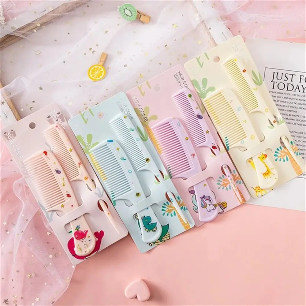 2Pcs-set-Cute-Cartoon-Kids-Hairdressing-Comb-Anti-static-Pointed-Tail ...