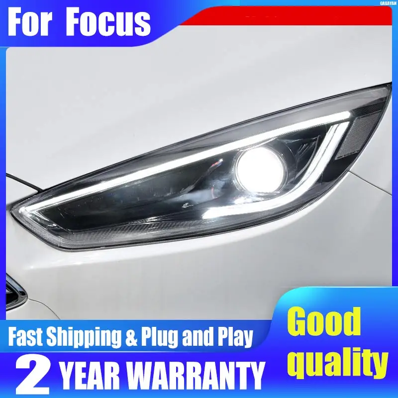 Head-Lamp-for-Ford-Focus-LED-Headlight-2015-2018-Headlights-Focus-DRL ...