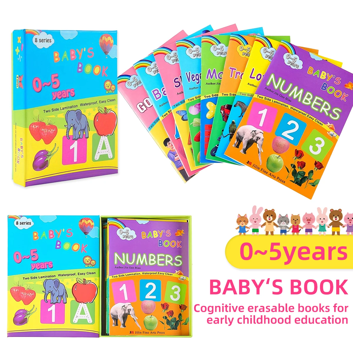 1-Box-of-8-Baby-Puzzle-Flip-Books-Letters-Numbers-Animals-Fruits ...