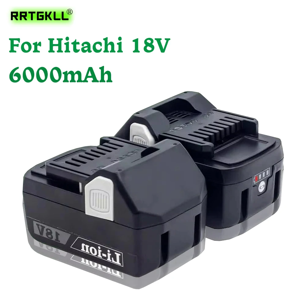 Für Hitachi 18V Werkzeug Akku 6,0Ah Lithium Ersatz Akku für Hitachi ...