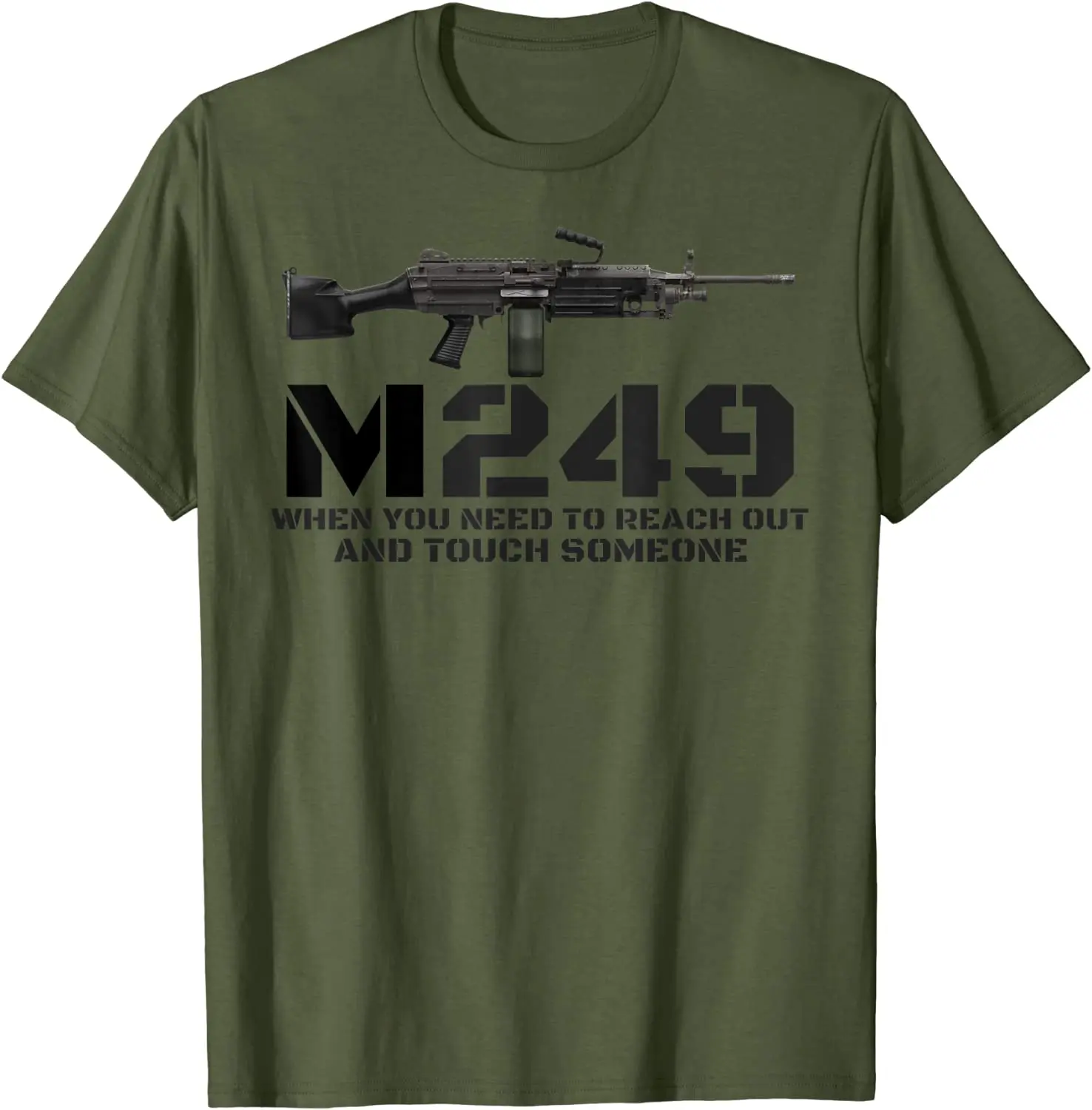 M249-Machine-Gun-Love-2nd-Amendment-Adult-Pro-Gun-Army-T-Shirt-New-100 ...