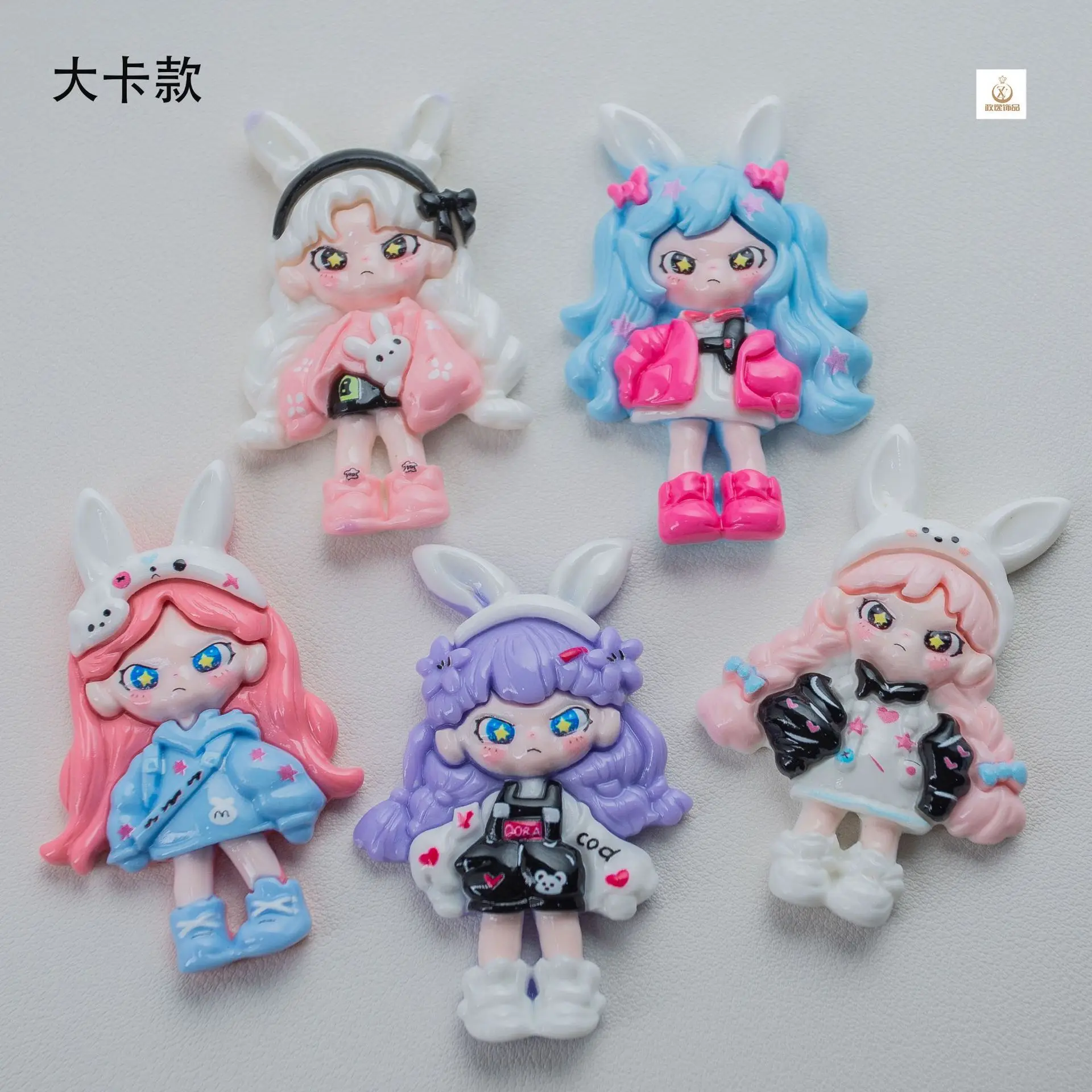 2Pcs-Cute-princess-series-Cartoon-Resin-Flatback-Handmade-Resin ...