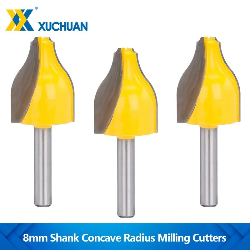 Milling Cutter 8mm Shank Concave Radius Milling Cutters Wood Work ...