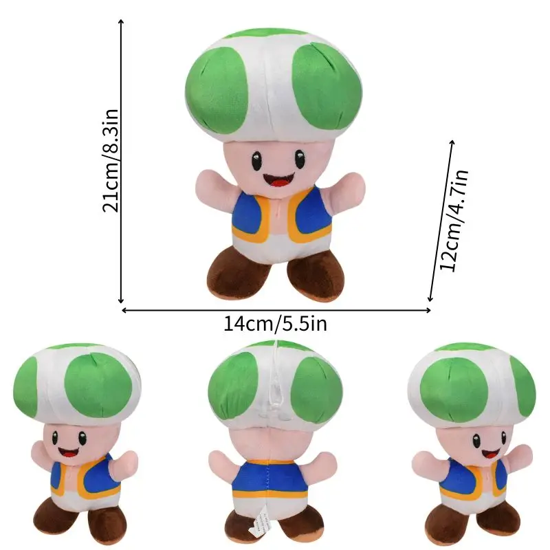 Kawaii Mario Bros Ice Fire Flower Anime Figure Soft Plush Toy Cute ...