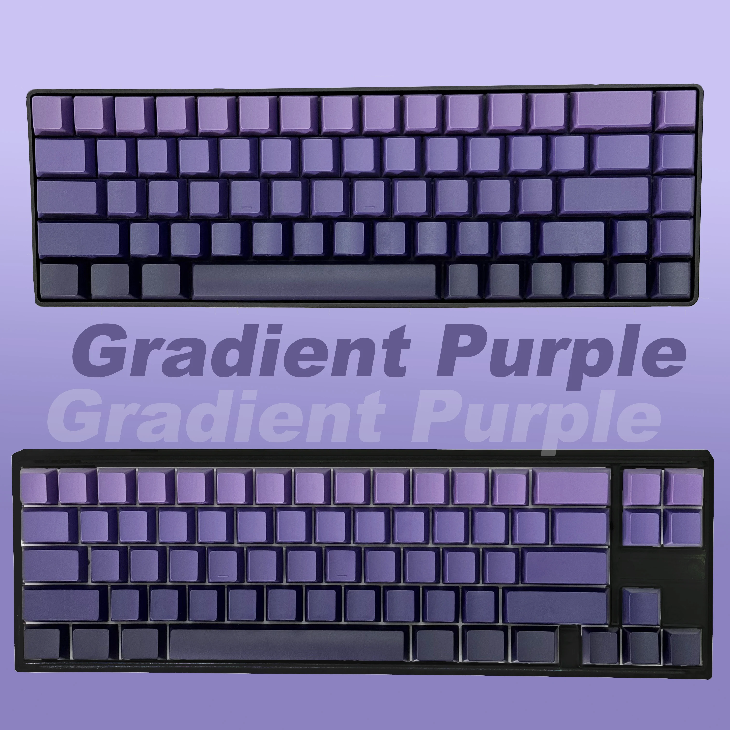 Gradient Side Print Shine-Through Keycaps OEM Profile PBT Full Set for ...