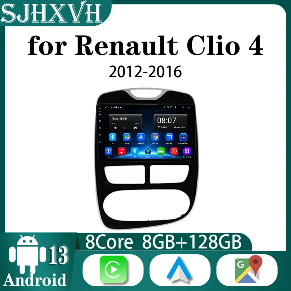 for-Renault-Clio-4-2012-2016-4G-Car-Multimedia-GPS-2din-Wireless ...