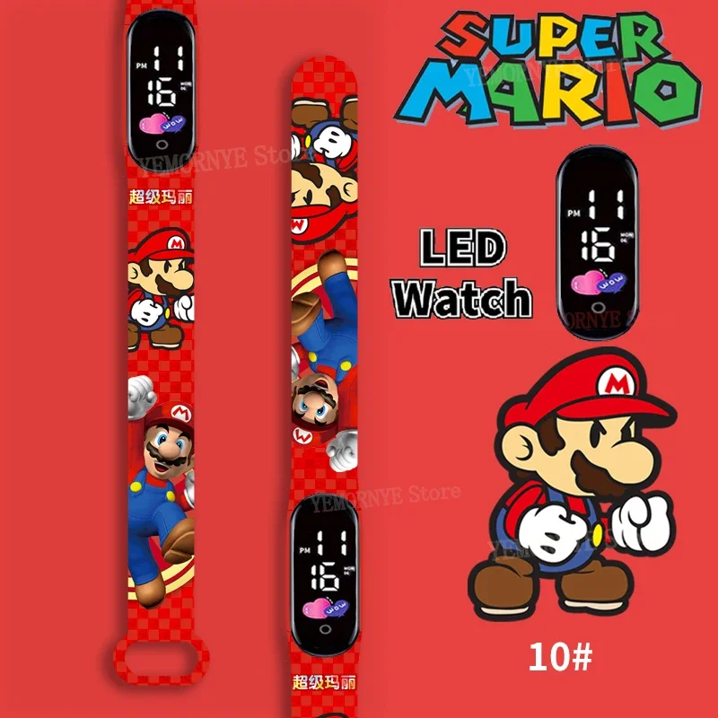 Mario-Bros-Children-s-Watches-Action-Figures-Luigi-Princess-Peach-Yoshi ...