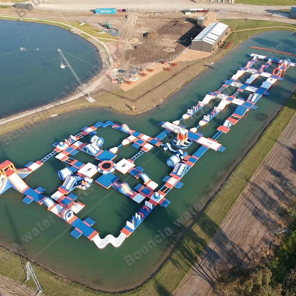 250 People Giant Inflatable Water Park Games Platform Inflatable Floating Water Park Aqua Park ...