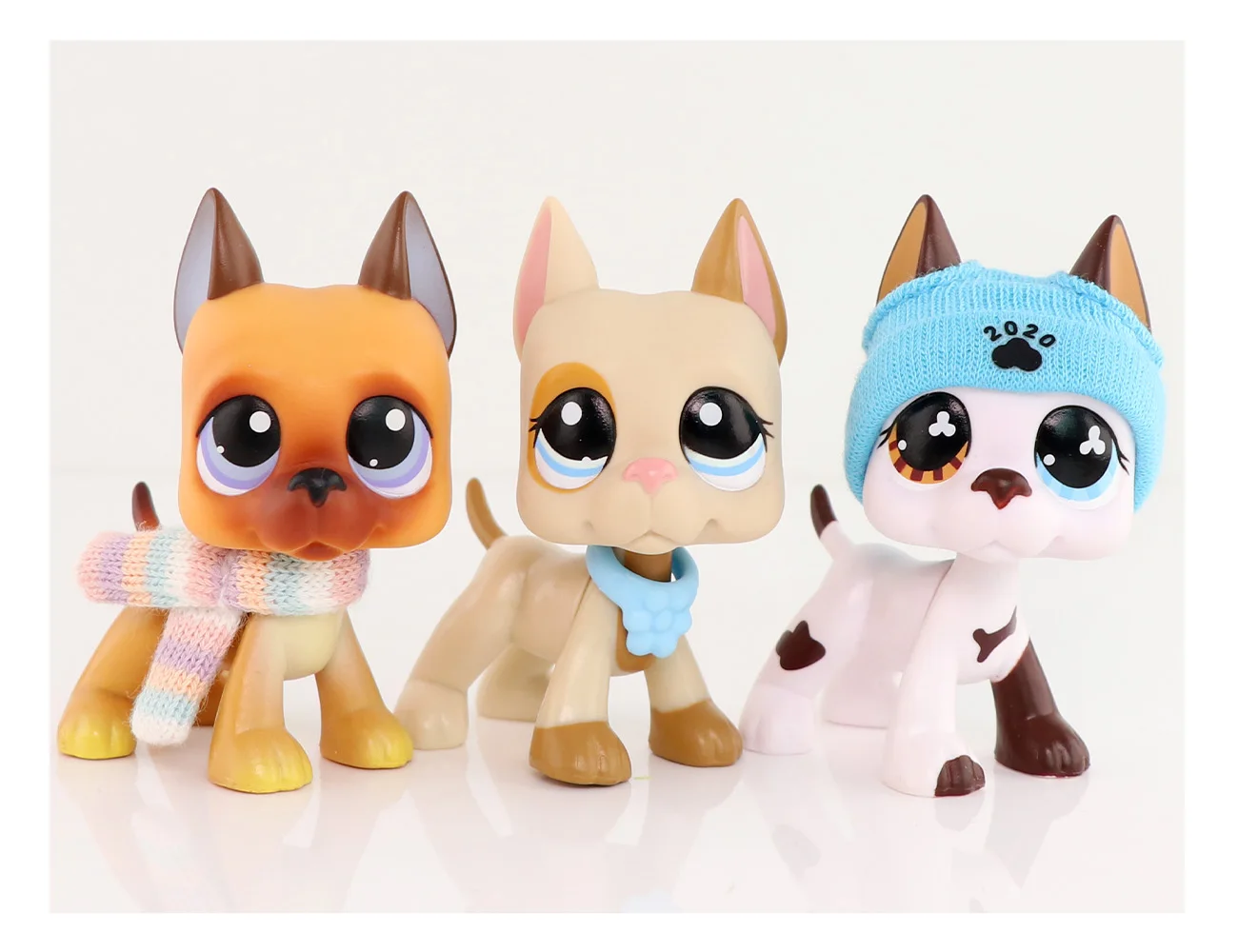 3PCS Mini Shop Pet Figure Toys Great Dane Dog 244 577 1647 - AliExpress 26
