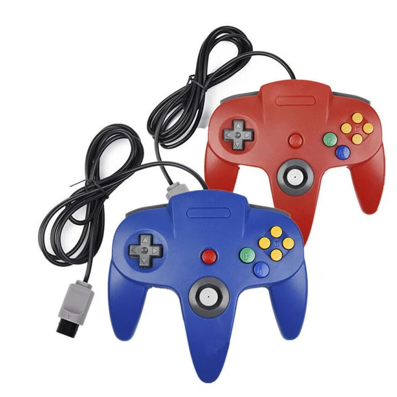 Mando de juego con cable portátil para consola N64, Mando de juegos ...