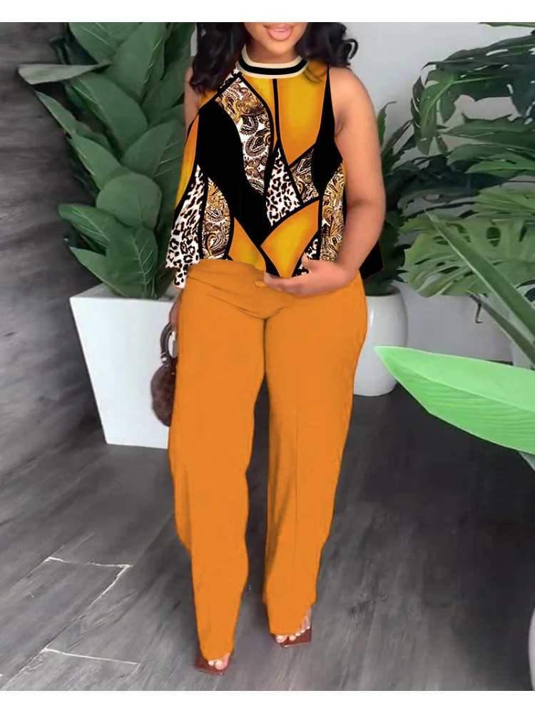 Plus Size Plants Print Outfit – Chic & Comfortable Set | Freezy World ...