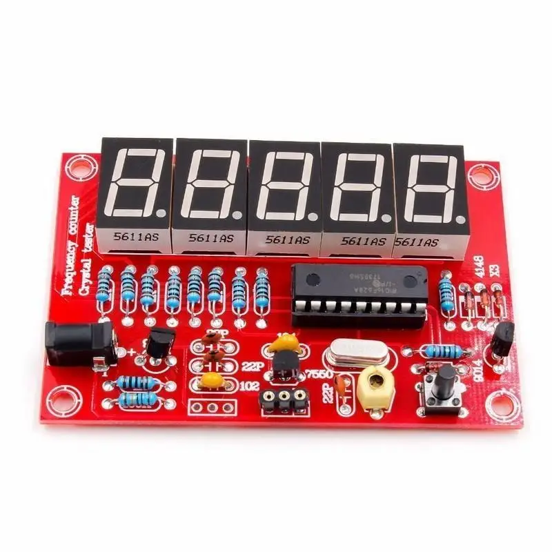 DIY Frequency Counter Kit: 1Hz-50MHz Crystal Oscillator Tester - tech ...
