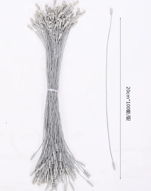 100pcs 20cm Polyester Strings for Christmas Pendants Xmas Tree Xmas ...