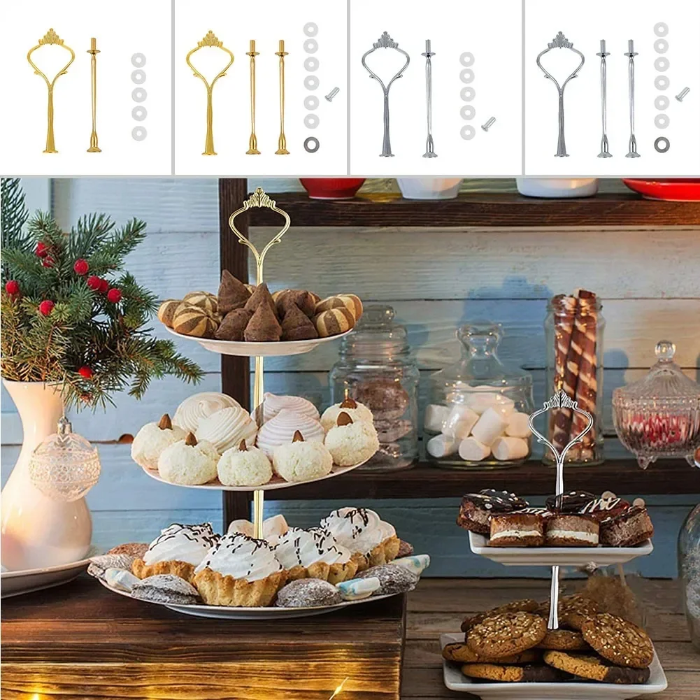 2-3-Tier-Cake-Plate-Stand-Zinc-Alloy-Removable-Mounting-Fruit-Tray ...