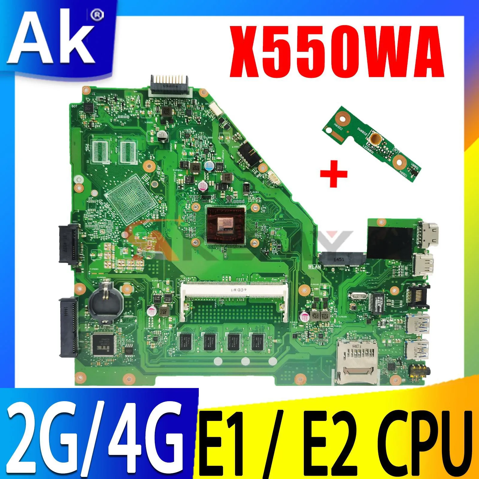 Shenzhen-For-ASUS-X550WA-X550WAK-X550W-X550WE-X552E-X550EP-X550EA ...