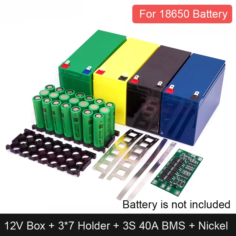 12V-Lithium-Battery-Storage-Box-Replace-Lead-Acid-18650-Battery-Case ...