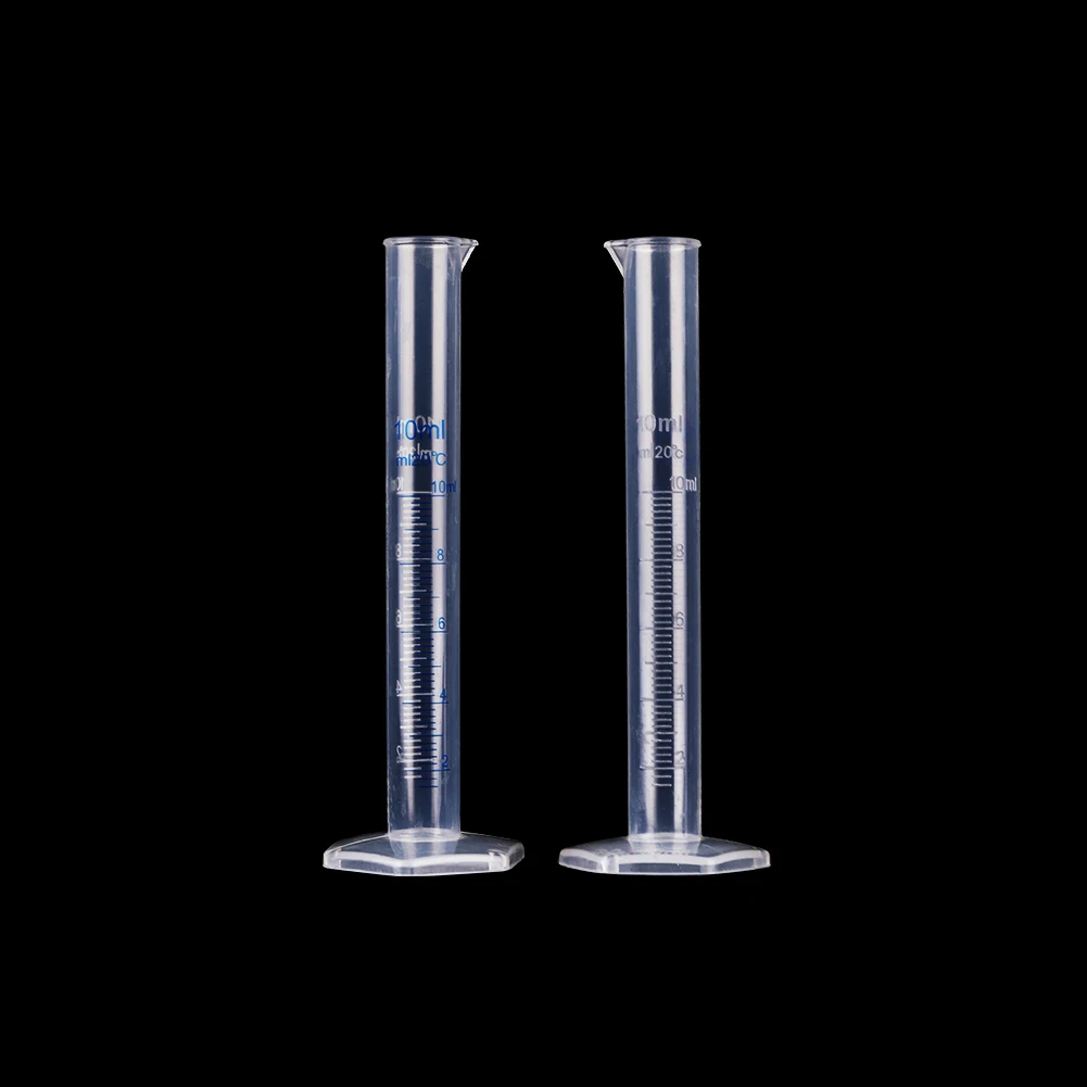 Generic 10ml/25ml/50ml/100ml/250ml/500ml Plastic Measuring Cylinder Lab ...