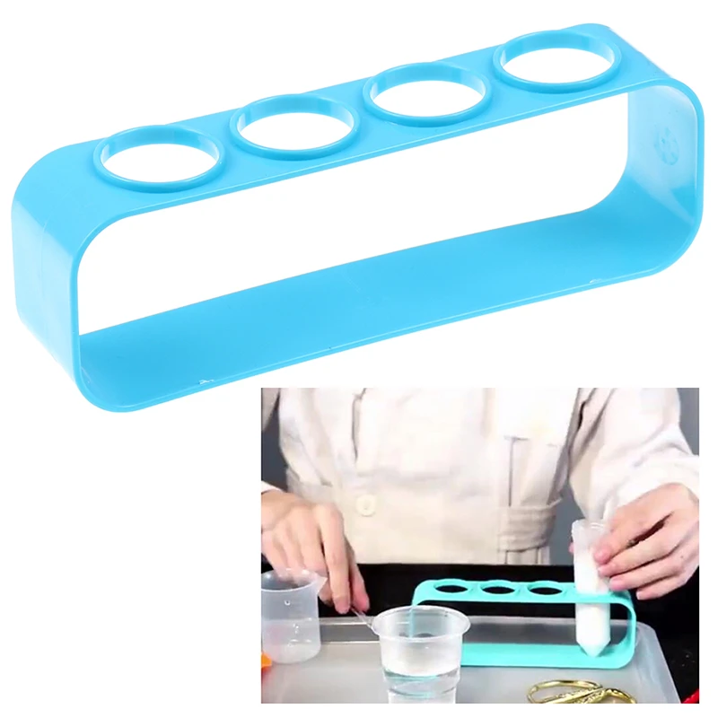 1pc Plastic Test Tube Rack 4 Holes Holder Support Burette Stand Lab ...