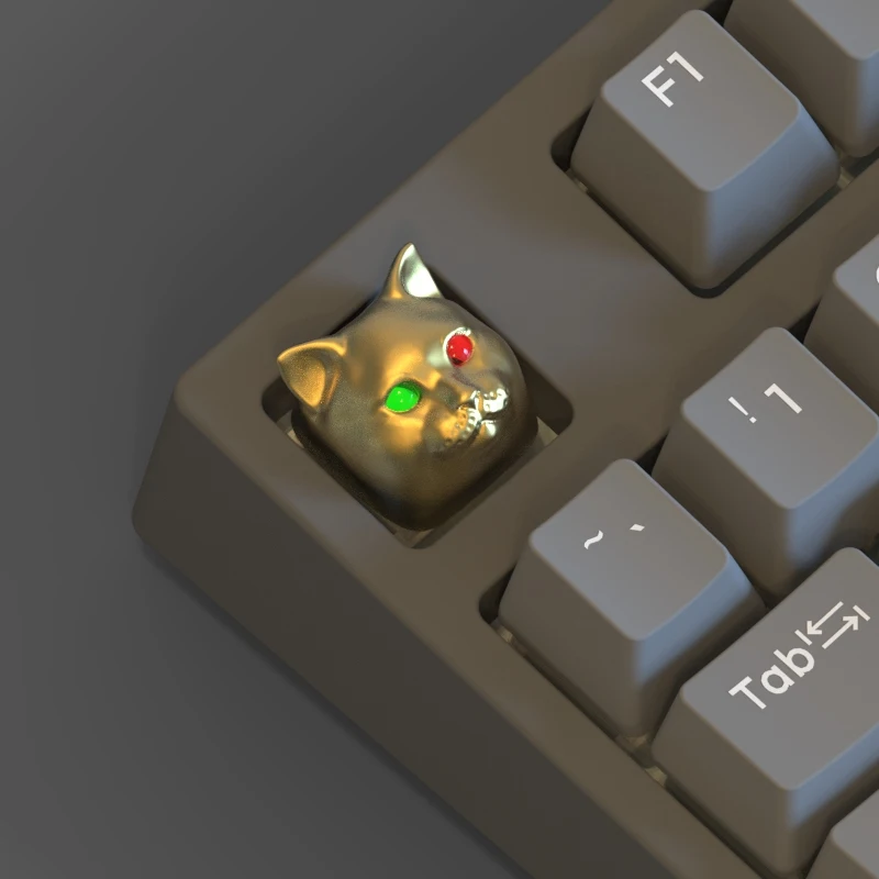 MiFuny-Gem-Eye-Cat-Keycaps-Translucency-Handmade-3D-Resin-Keyboard-Cap ...