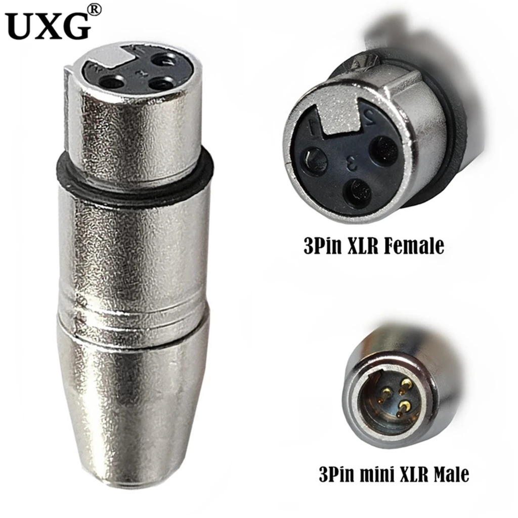 Mini-Male-XLR-3PIN-to-XLR-Female-Audio-Connector-Cable-Adapter-3-Pin ...