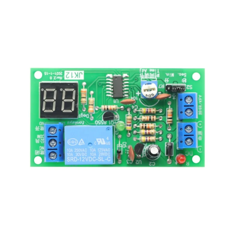 1PCS DC 12V LED Display Countdown Timing Timer Delay Turn OFF Relay ...