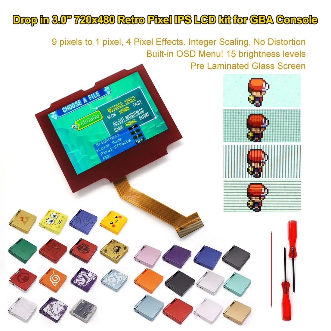 Nuevo-Kits-de-Mod-LCD-laminado-IPS-de-tama-o-Original-V5-de-3-pulgadas ...