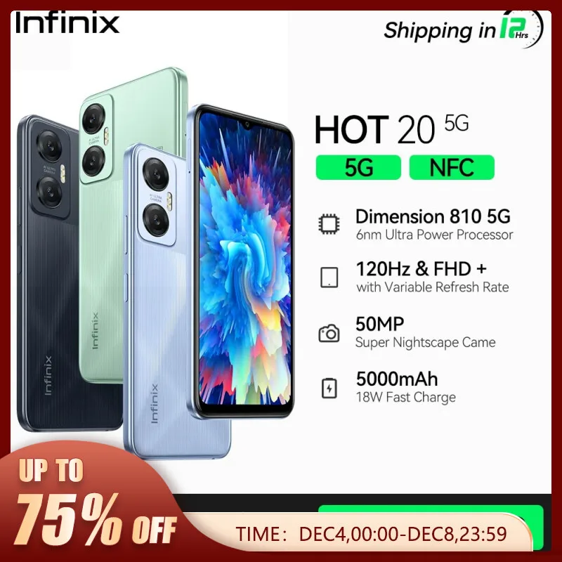 Infinix-Global-Version-Hot-20-5G-NFC-Smartphone-Smart-Cell-Phone-6-6 ...