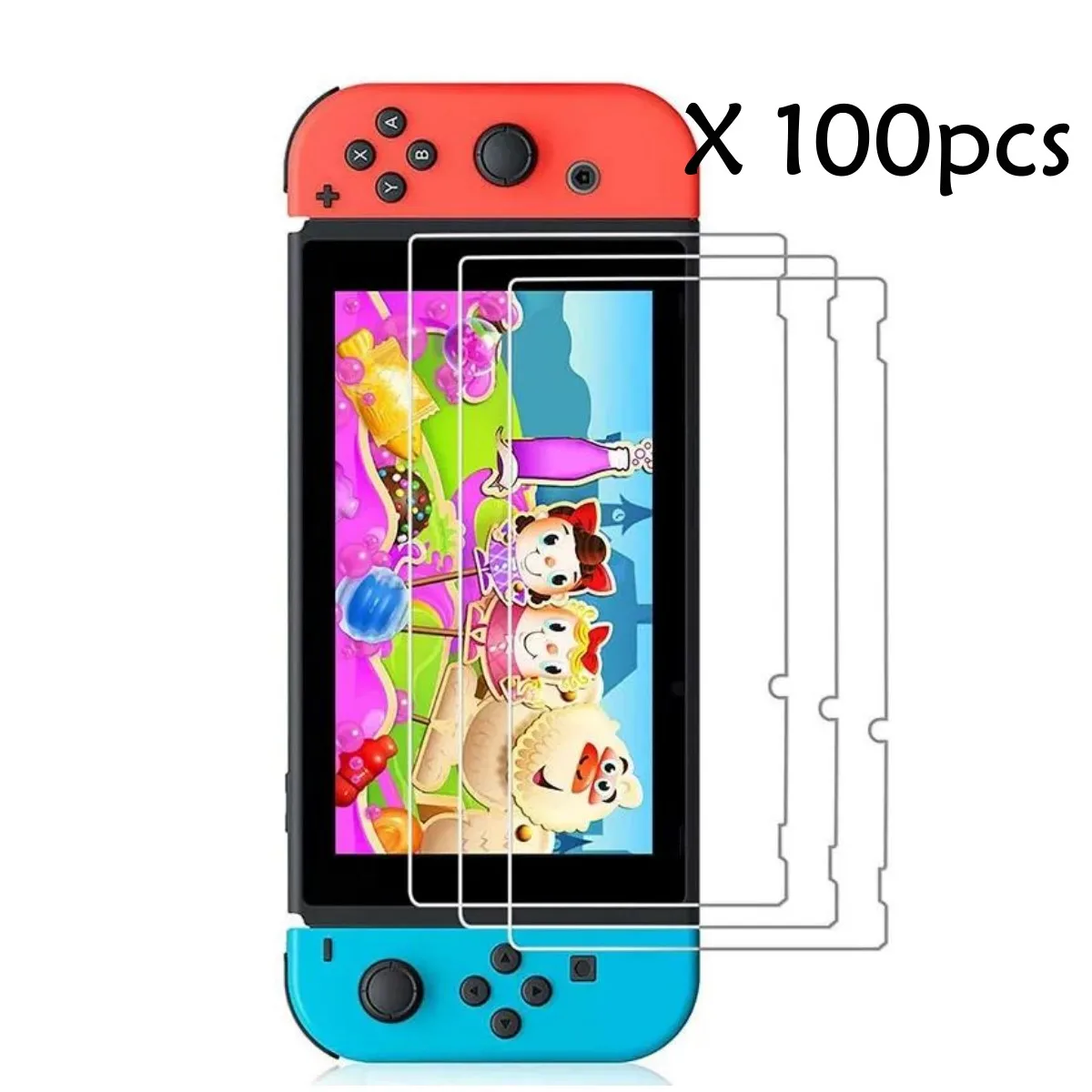 50-100Pcs Tempered Glass For Nintend Switch Oled Lite Screen Protector Film For Nintendos Switch ...