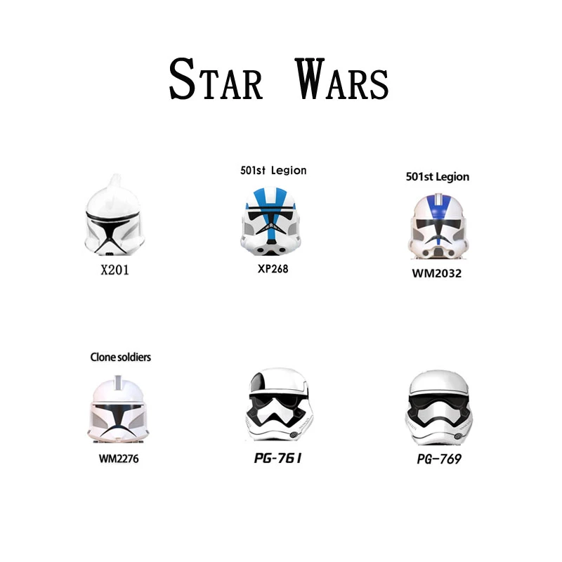 Star Wars Building Blocks Wm2276 Brick Figure Figurines Clone Soldiers ...