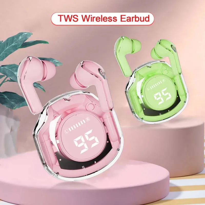 T8-TWS-Wireless-Bluetooth-Headset-Transparent-ENC-Headphones-LED-Power-Digital-Display-Stereo ...