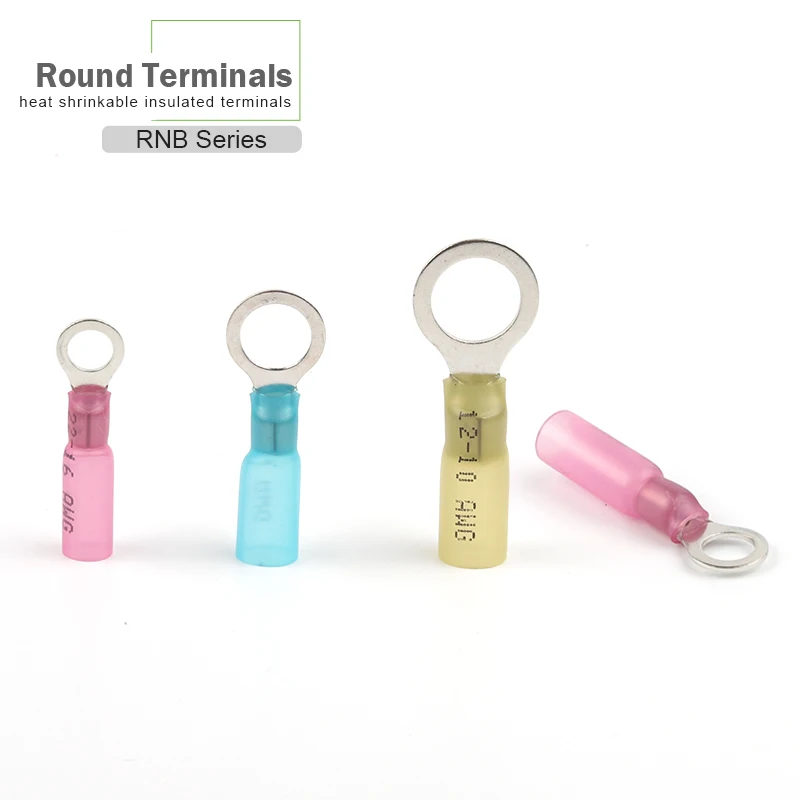 25PCS-Heat-shrink-Insulated-Ring-Electrical-Wire-Crimp-Terminals-M5-M6 ...