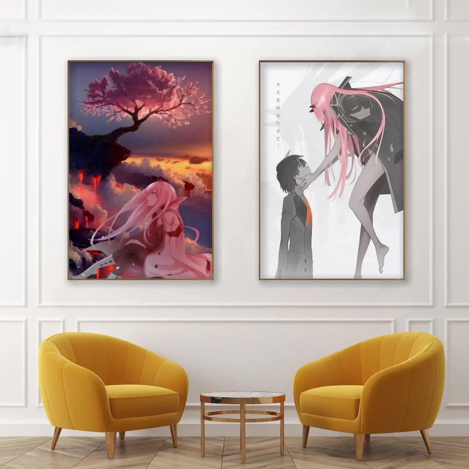 zero-two-cartoon-Decorative-Painting-Canvas-Poster-Wall-Art-Living-Room ...