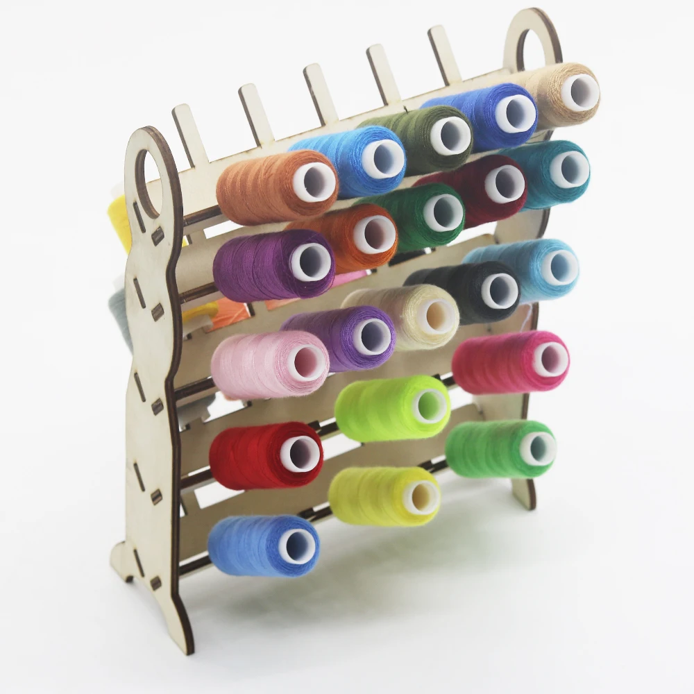 Detachable-Wooden-Thread-Holder-50-Spools-Sewing-Embroidery-Thread-Rack ...