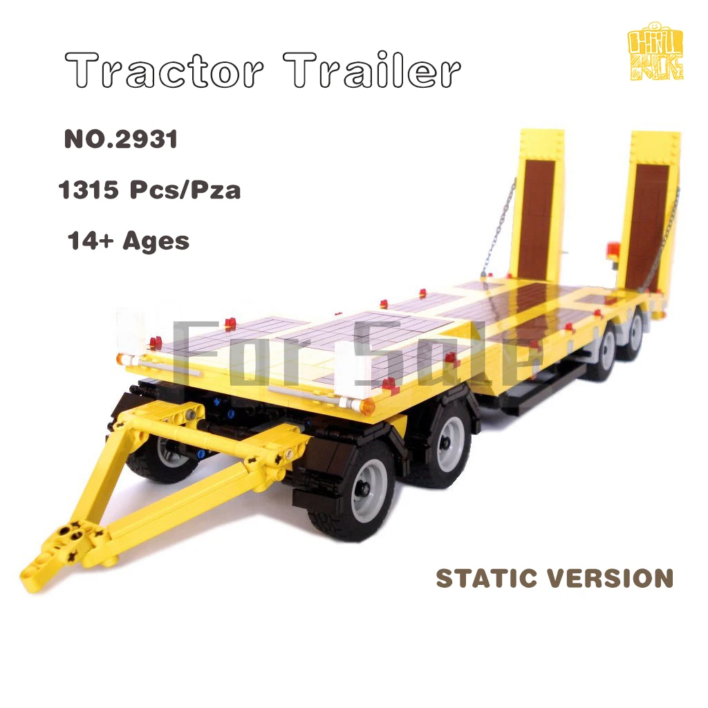 Moc-2931-Tractor-Trailer-Fits-Truck-Model-With-PDF-Drawings-Building ...