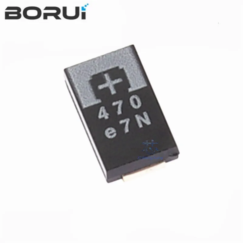 5 10 20PCS 2R5TPE470M9 470UF 2.5V 470 6.3V SMD Tantalum Capacitors ...