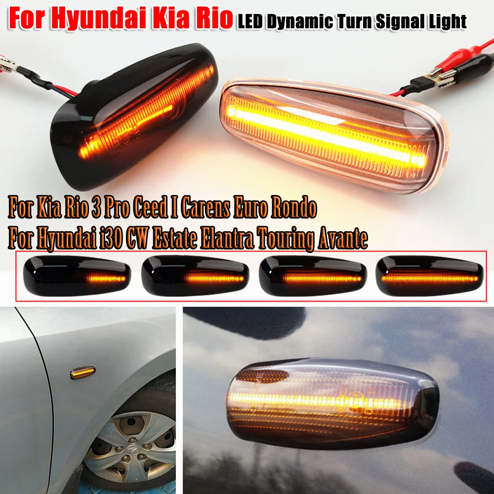 LED Side Marker Light For Hyundai i30 CW Azera Elantra Avante Dynamic ...