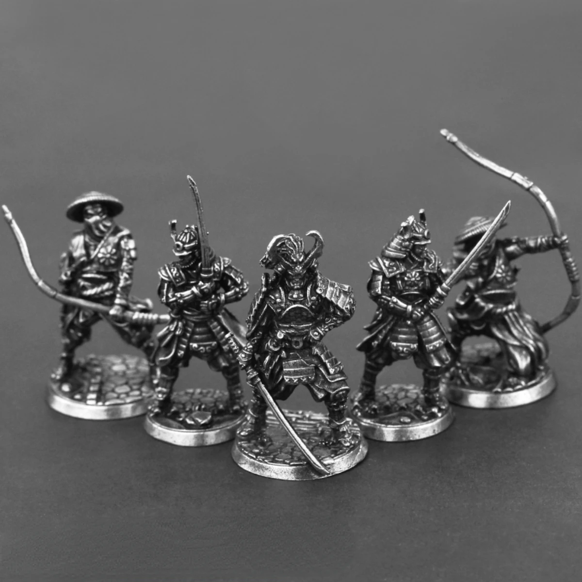 Hand-Drawn-Copper-Japanese-Shogunate-Samurai-Figurines-Miniatures ...