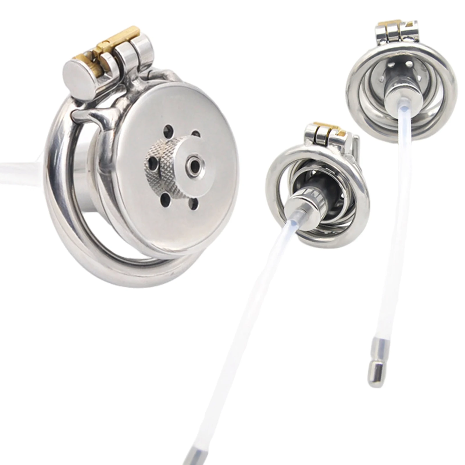 New Sissy Small Short Male Chastity Device ,Metal Cock Cage,Penis Lock,Adult BDSM Sexy Toys For ...