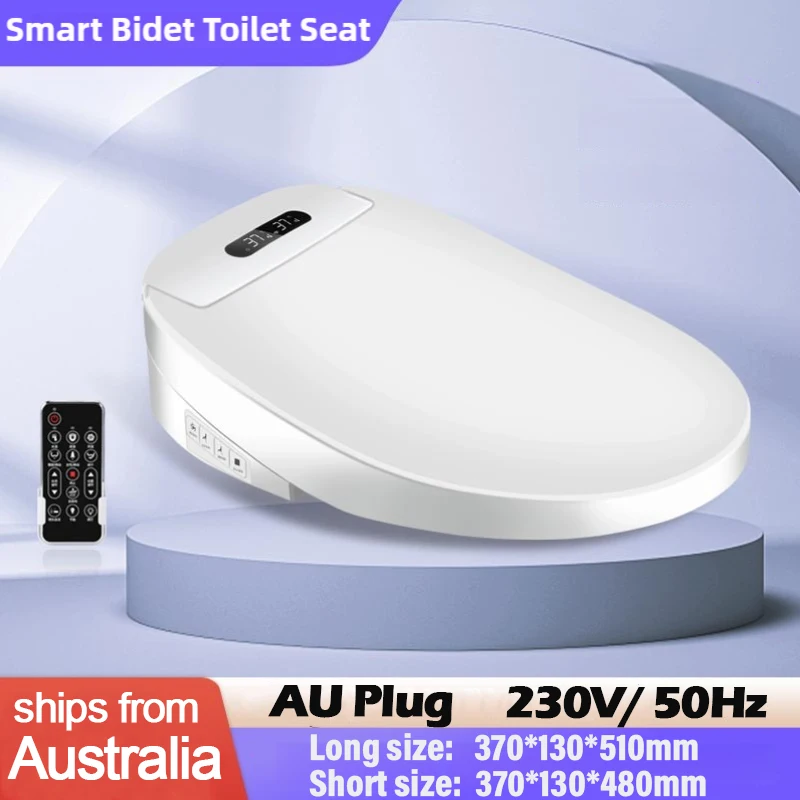 Smart Bidet Toilet Seat with Remote Control Heated Seat Instant Warm ...