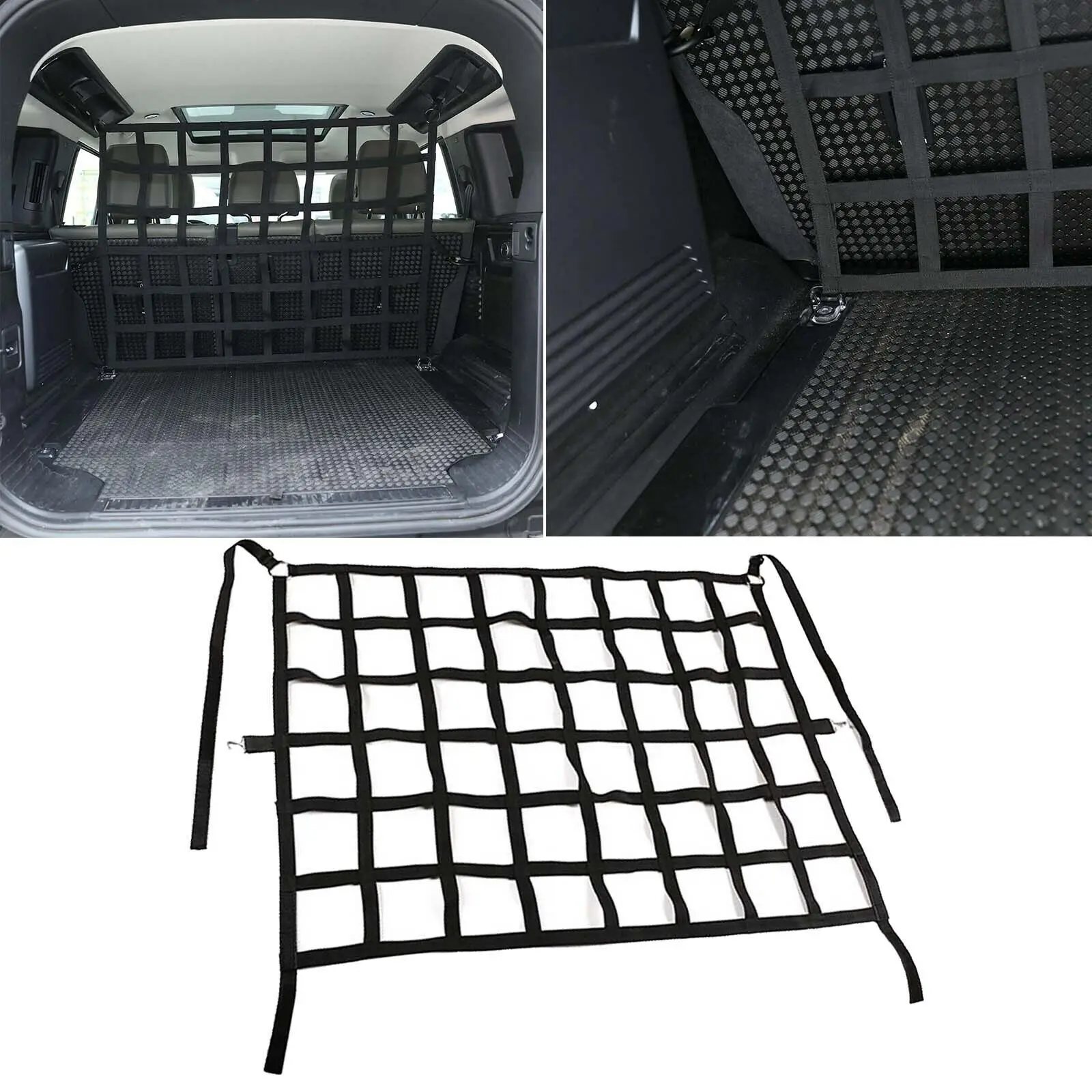 1pcs Car Trunk Net Large Grid Rear Mesh Network Bag Car Supplies For ...