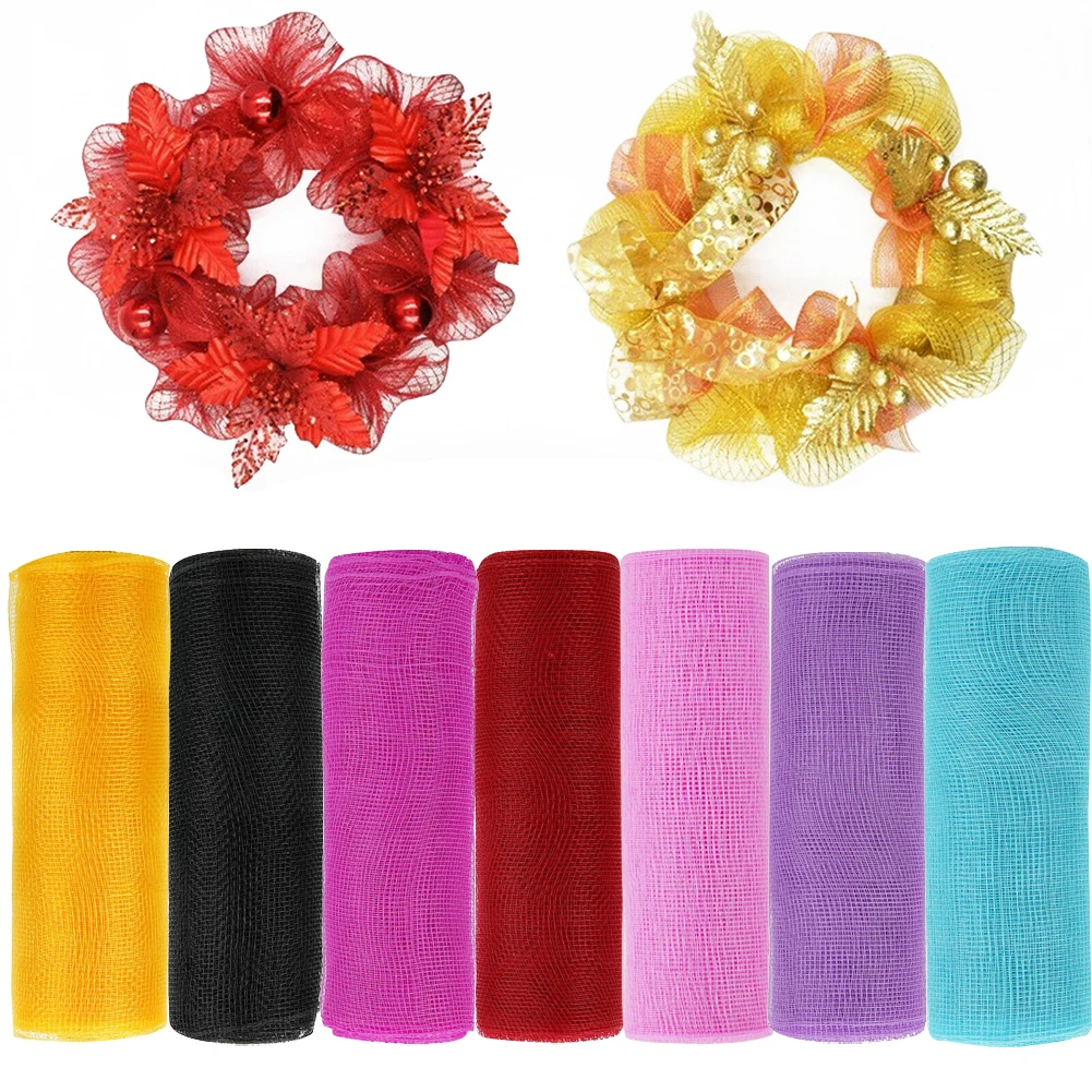 Mesh Wire Ribbon Christmas | Wire Ribbon Christmas Bow | Christmas Mesh ...