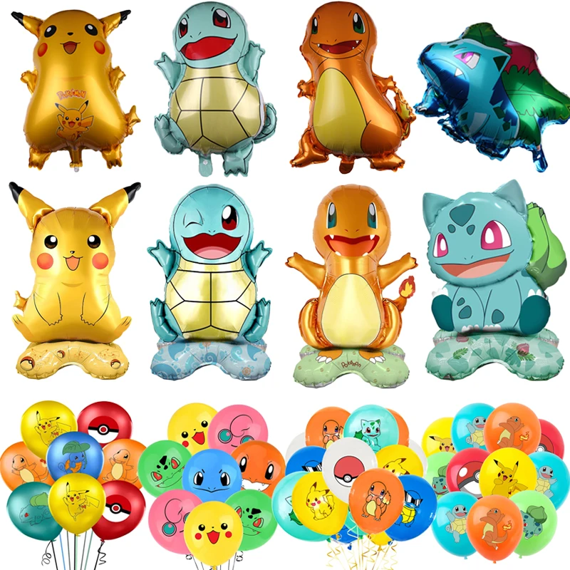 New Pokemon Cartoon Pikachu Charmander Bulbasaur Squirtle Aluminum Foil ...