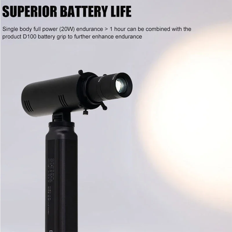 ZSYB S20 20W Portable Rechargeable Photography Lighting Shape Colorful ...