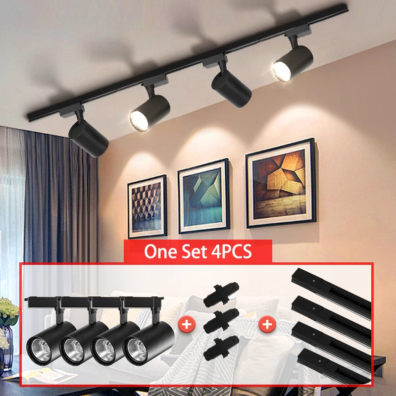 Track-Lighting-Fixture-COB-Full-Set-Led-Bedroom-Store-Spotlight-Lustre ...
