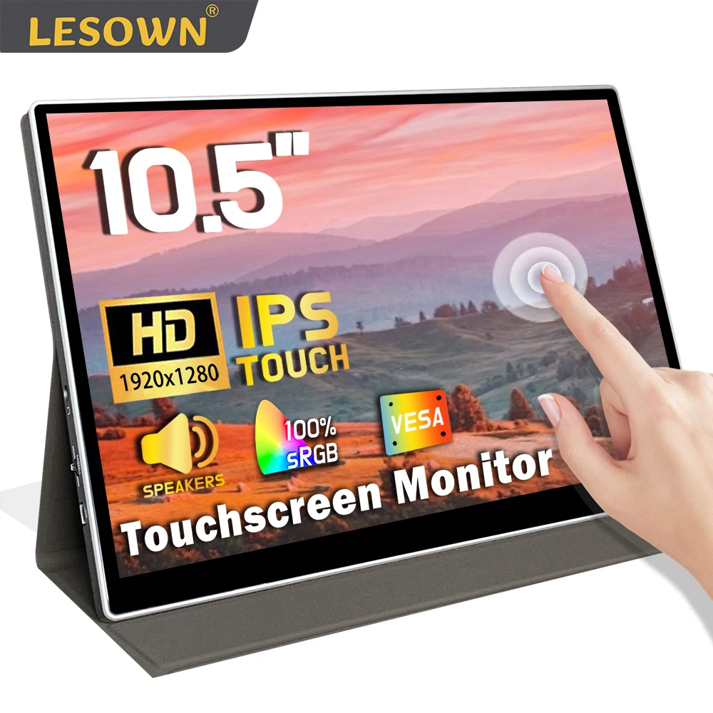 LESOWN-10-5-inch-100-sRGB-Wide-Touchscreen-USB-C-1080p-Portable-Monitor ...