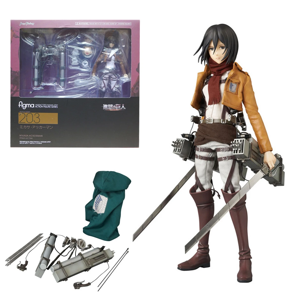 Attack-on-Titan-Mikasa-Ackerman-Figura-Anime-Standing-Espada-brinquedo ...