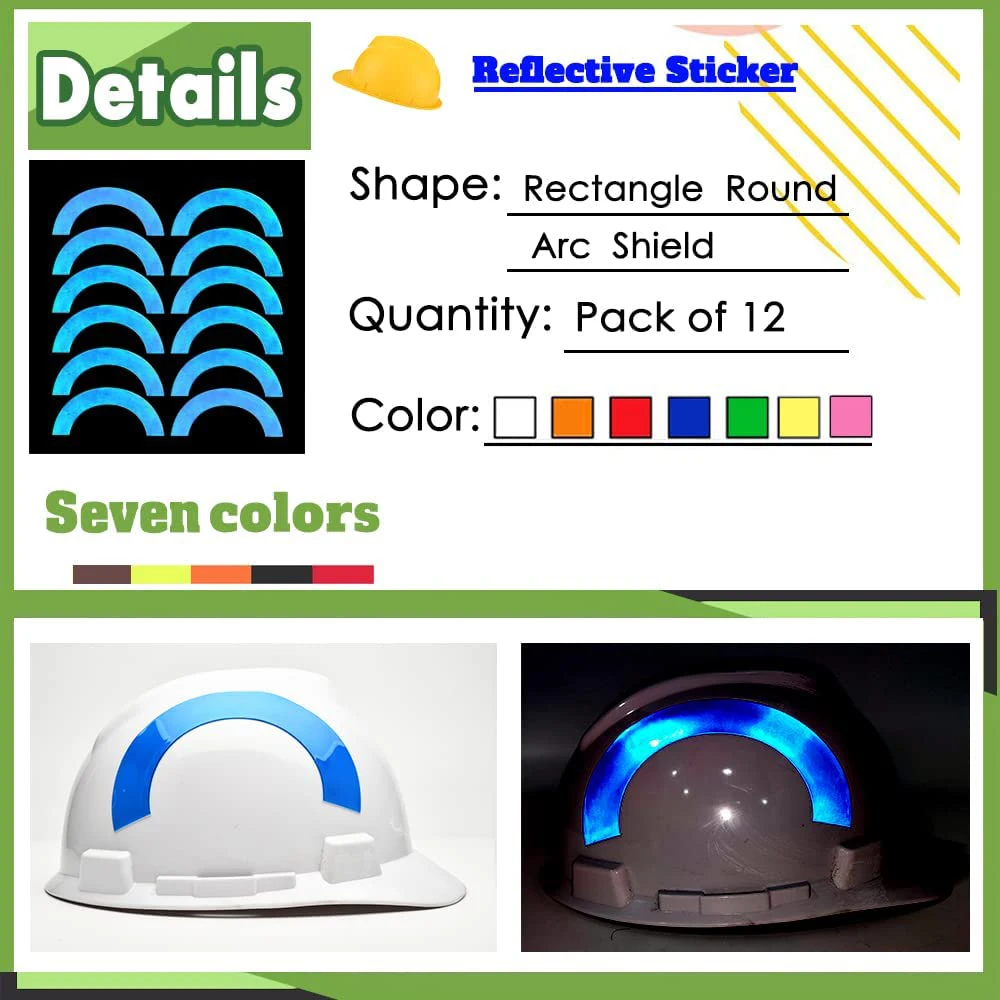 Hi Vis Hard Hat Stickers