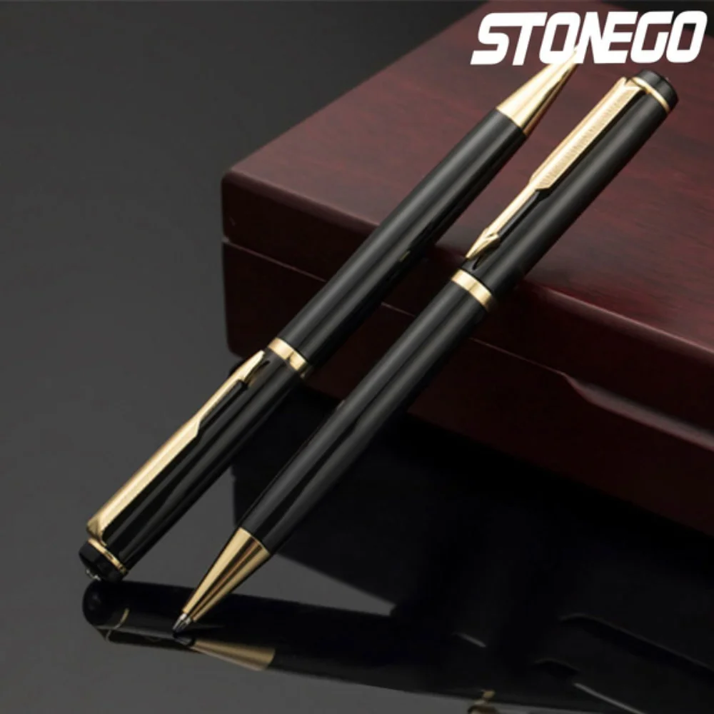 STONEGO-Capless-Metal-Chrome-Twist-Ballpoint-Pen-Elegant-Signature-Pen ...
